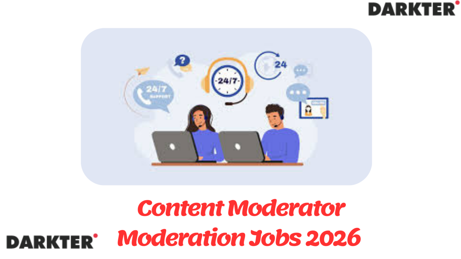 Content Moderator - Moderation Jobs 2026 - Darketer