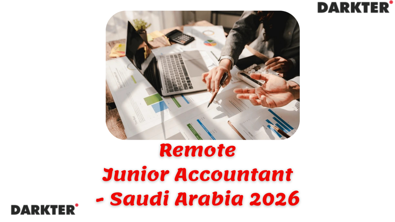 remote Junior Accountant - Saudi Arabia 2026 - Darketer
