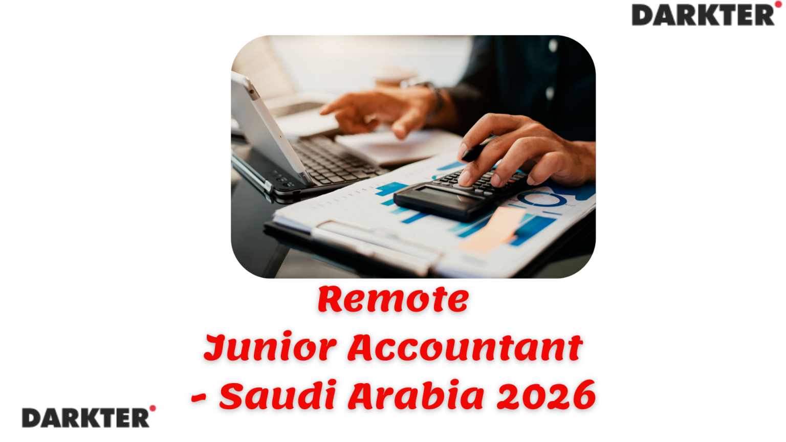 remote Junior Accountant - Saudi Arabia 2026 - Darketer