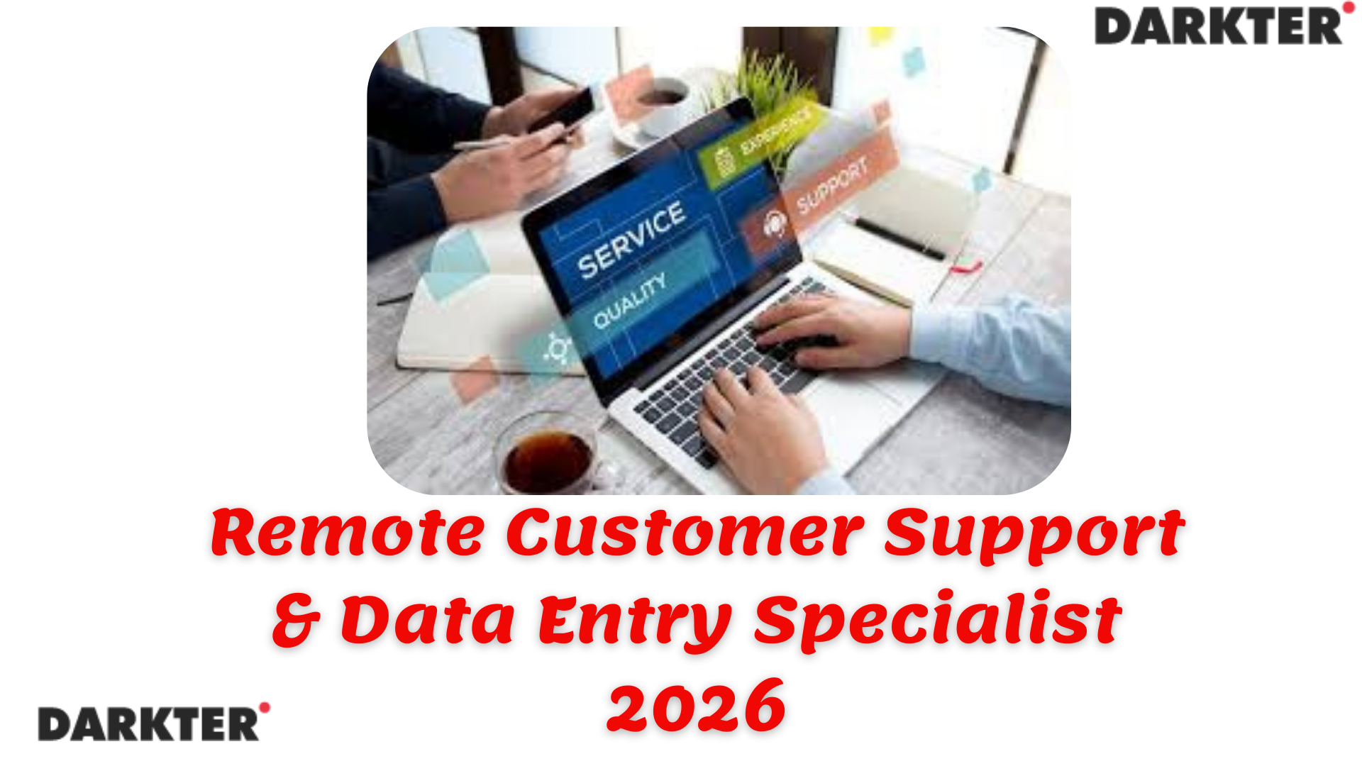 Remote Customer Support & Data Entry Specialist 2026 - Darketer