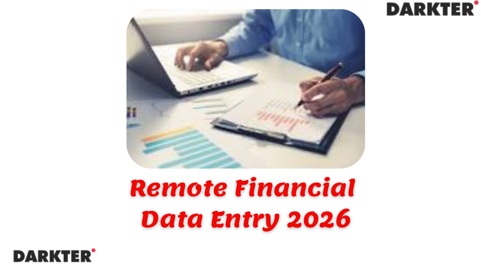 Remote Financial Data Entry 2026 - Darketer