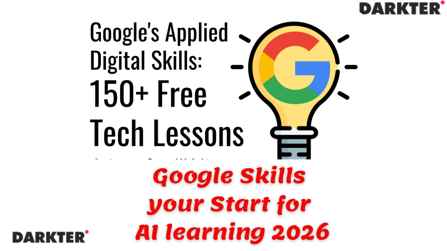 Google Skills your Start for AI learning 2026 - Darketer